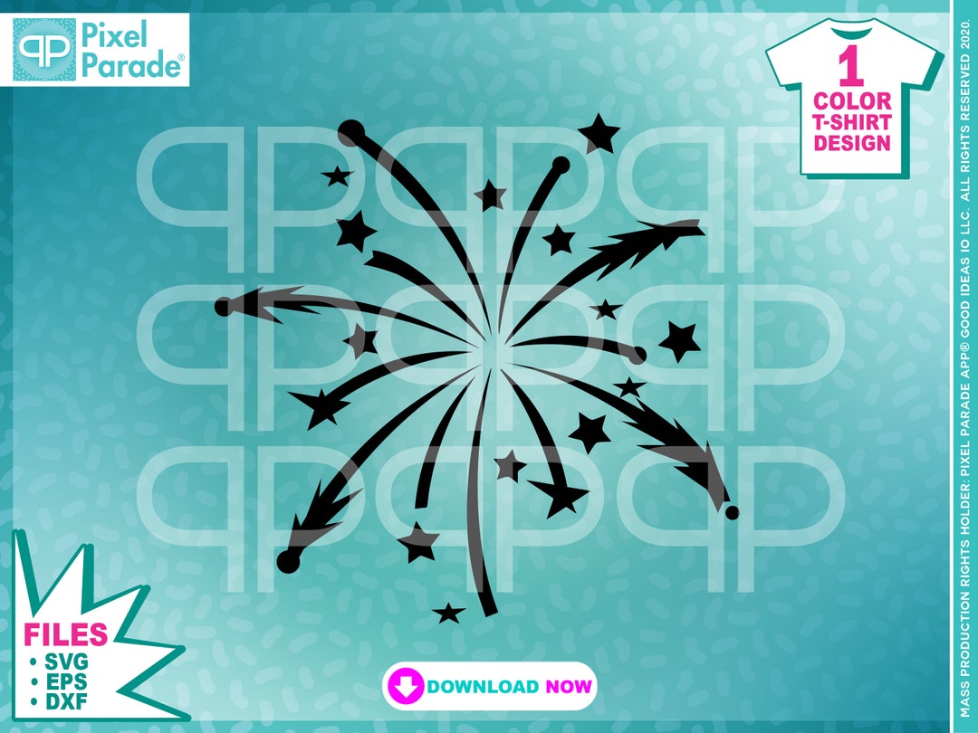 Fireworks Svg Fourth of July Celebration Svg, Dxf, Eps, Cricut ...