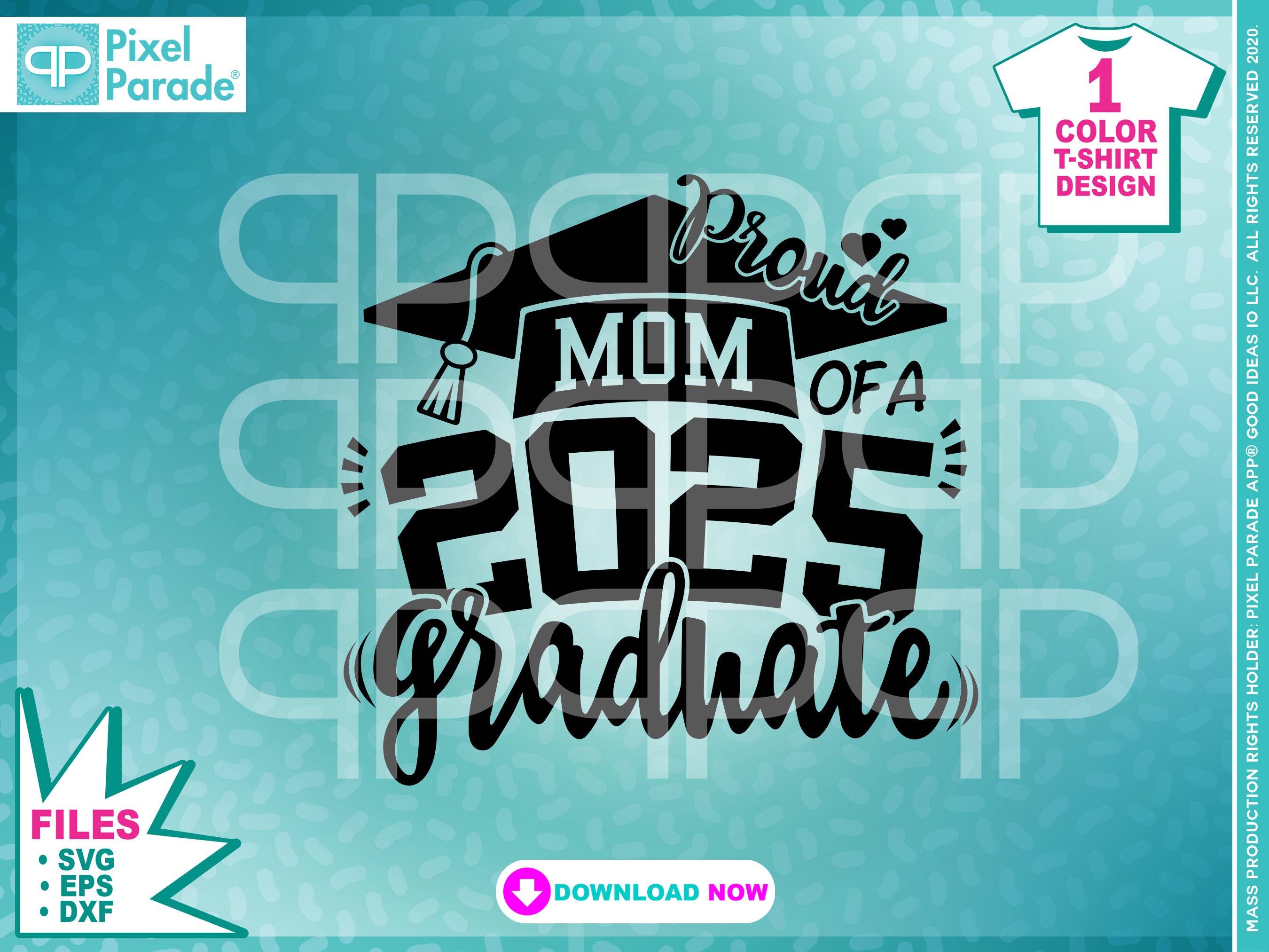 Proud Mom of a 2025 Graduate Svg, Graduation Files, Class of 2025, Eps ...