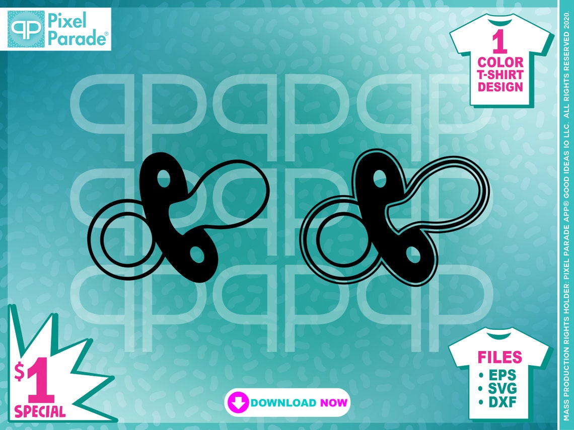 Pacifier Outline SVG Baby Shower SVG Pacifier Clipart Cut - Etsy