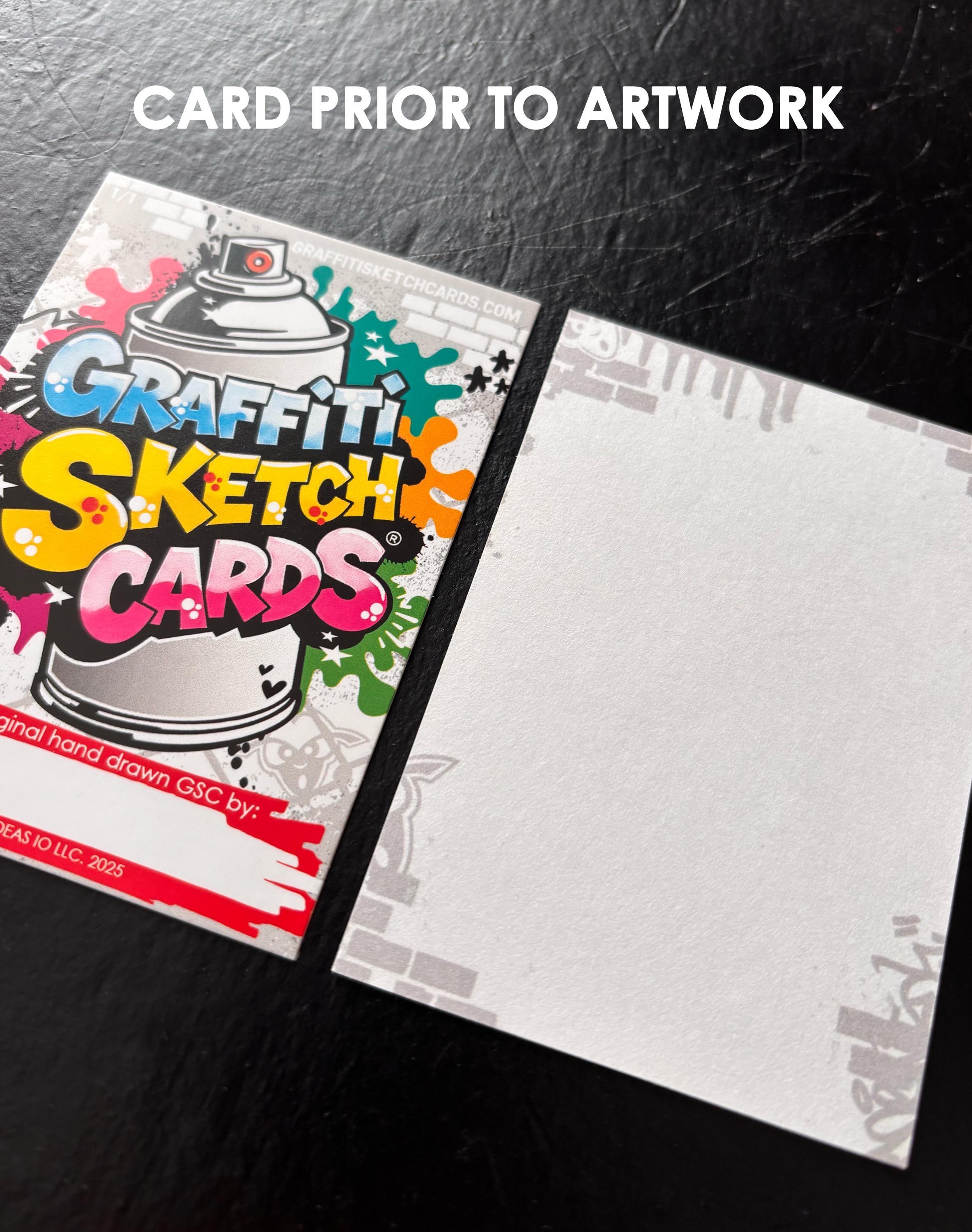 Graffiti Sketch Card: Custom Name Collectible Art Card - Etsy