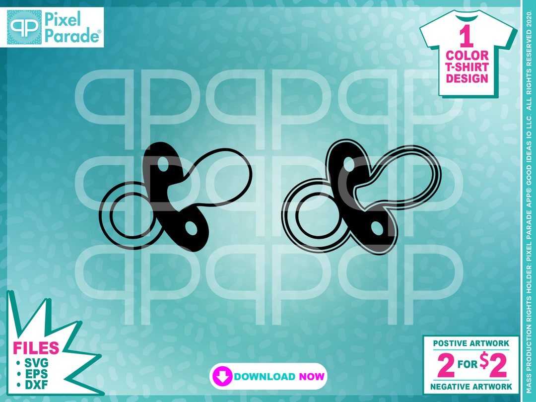 Pacifier Outline SVG, Baby Shower SVG, Pacifier Clipart, Cut Files ...