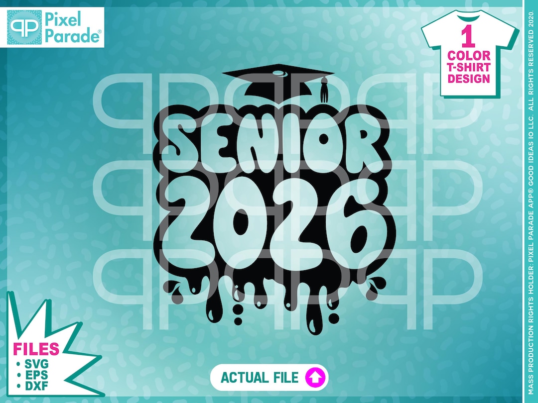 Senior 2026 Retro Pop Art Svg Senior Cap, Senior Graffiti Bubble ...