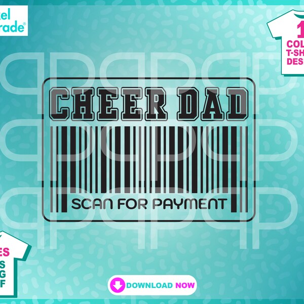 Cheer Dad Scan for Payment Svg - Etsy