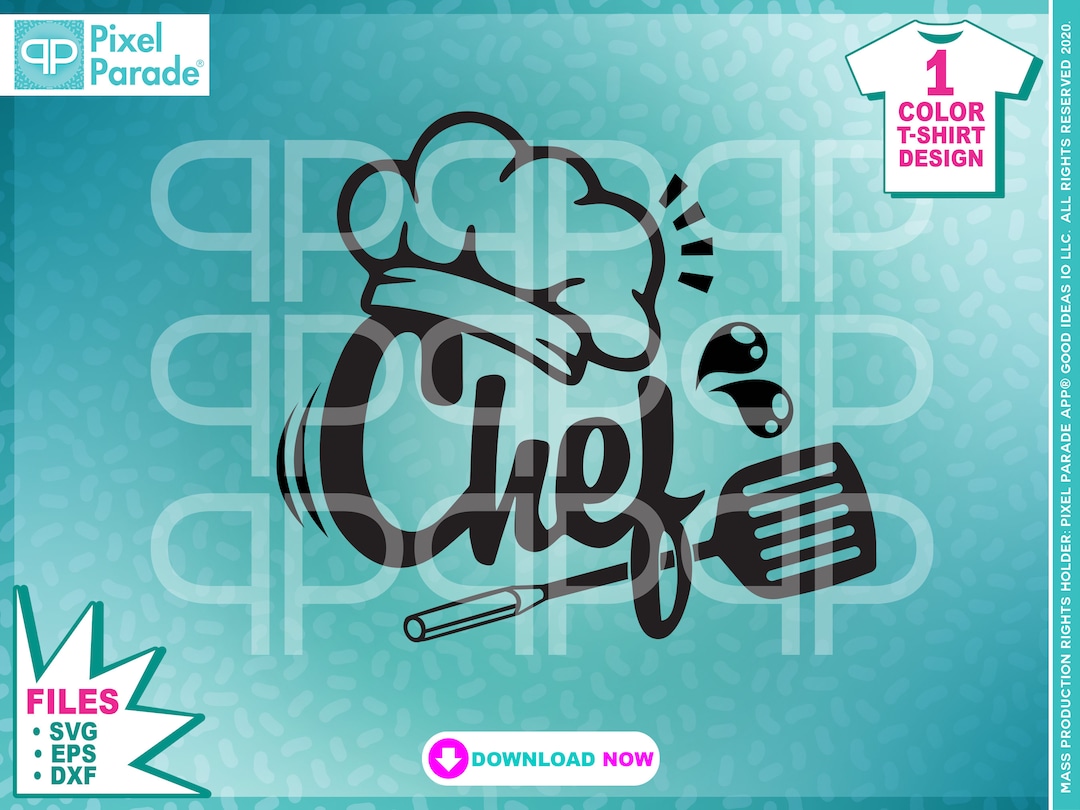 Chef SVG: Culinary Art, Kitchen Design (digital Cut File) - Etsy