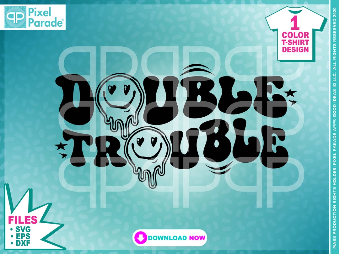 Double Trouble Svg, Cousin Crew, Best Cousin, Best Friends, Trippy ...