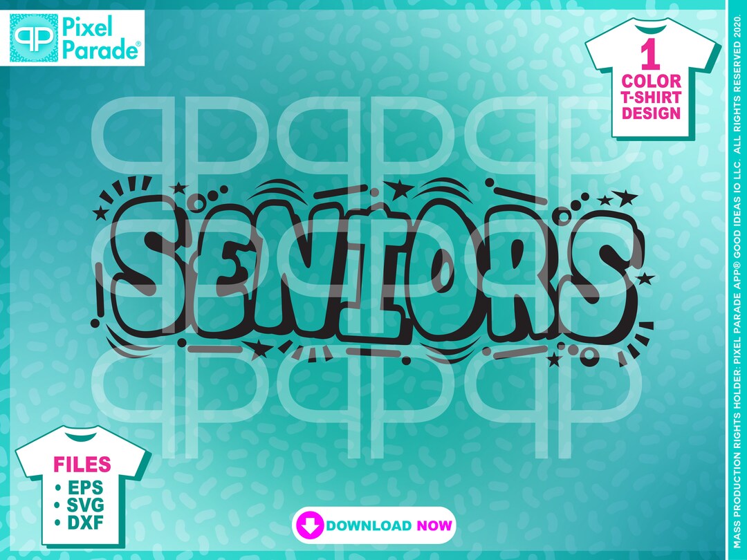 Seniors Doodle Letters SVG: 2026 Graduation Cut Files (digital Download ...