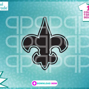Saints Fleur Svg, Saints Fleur, Commercial Use, Vector Vinyl Decal ...