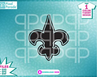 Saints Fleur Svg Cricut - Etsy