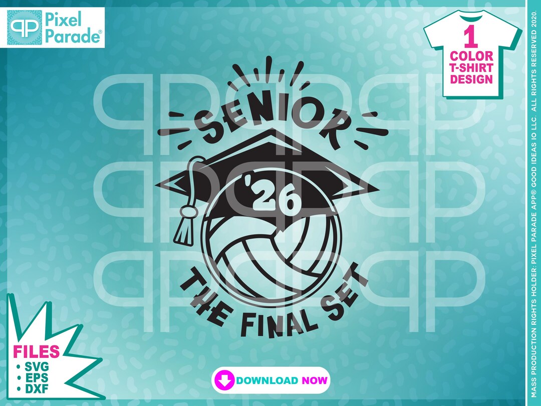 Senior 2026 Svg Senior Cap "the Final Set" Volleyball Player Graduation ...