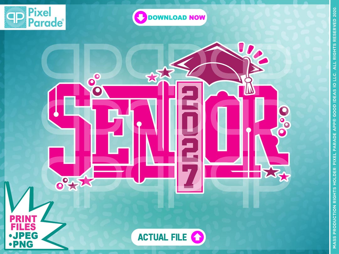 Senior 2027 Graffiti PNG JPEG: Graduation Clip Art Digital Download - Etsy