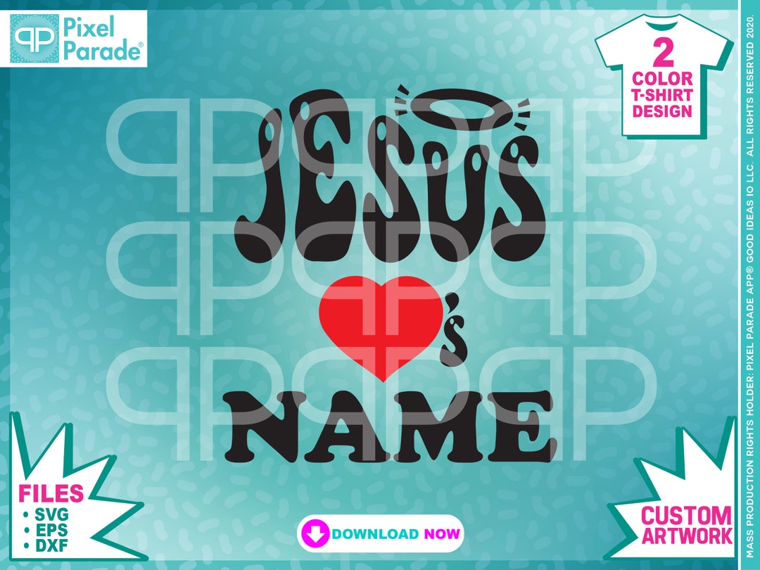 Custom "jesus Loves" Name SVG: Cricut, Printable (digital Cut Files) - Etsy