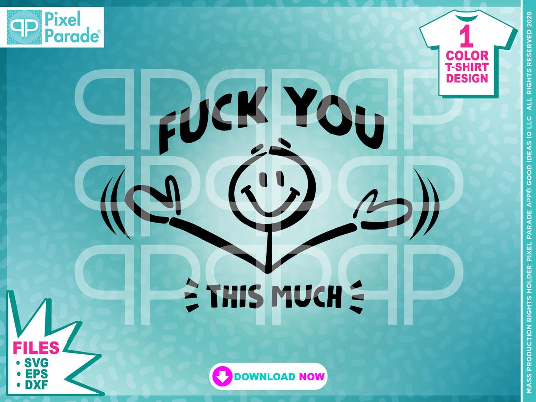 Funny Stickman Middle Finger SVG, Sarcastic Cartoon (digital Cut Files ...