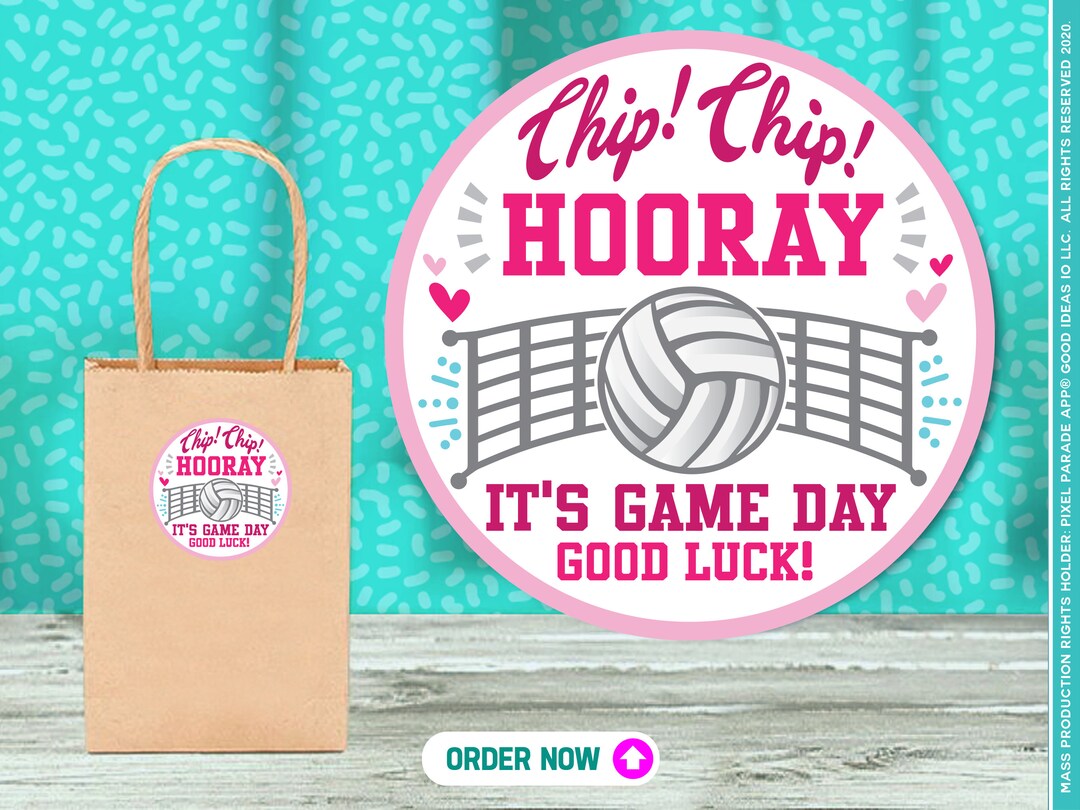 Personalized Volleyball Game Day Stickers: Party Favor Labels - Etsy