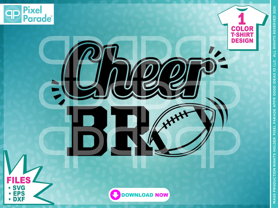 Cheer Bro Football Svg, Cheer Bro Svg, Cheer Svg, Cheer Life, Cheer ...