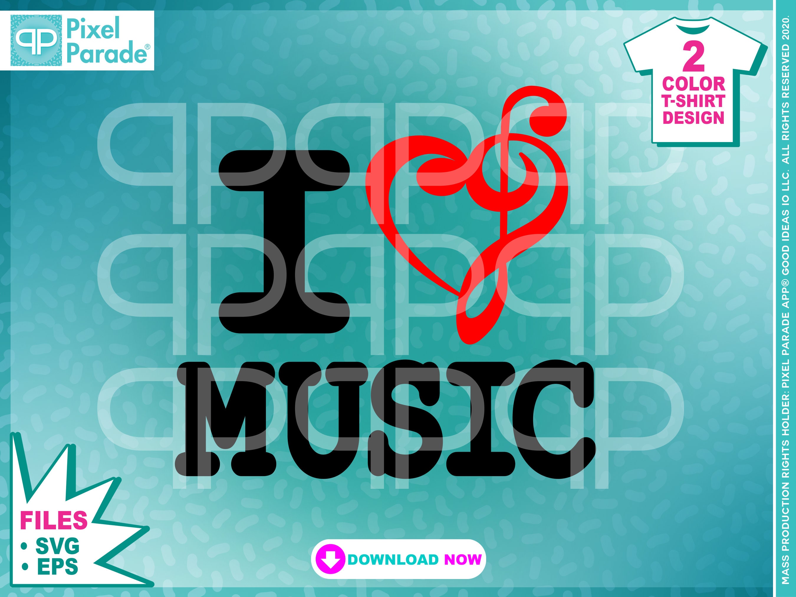 Musical Notes Svg Hearts Svg i Love Music SVG, EPS, Music Notes, Music ...