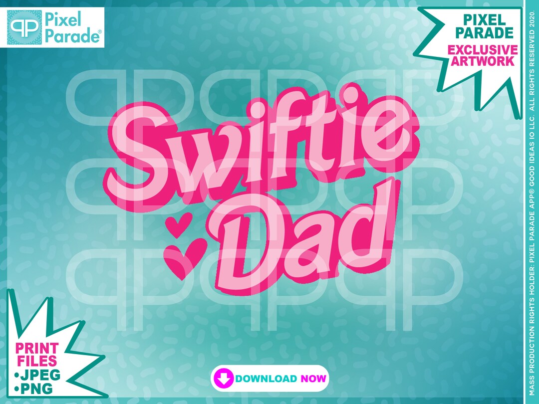 Swiftie Dad, Pink Letters Png, Pink Doll Font, Pop Music Fan, Swifte ...