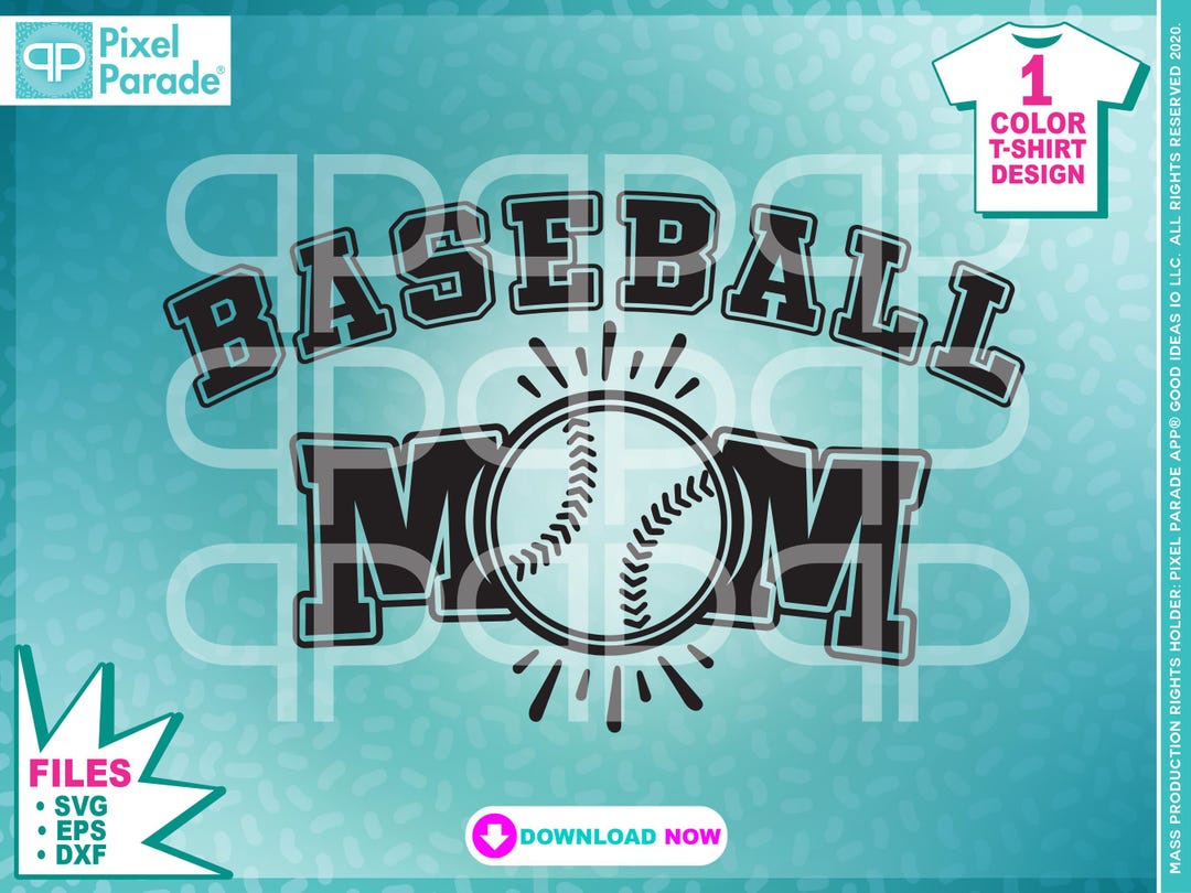 Baseball Mom SVG: Sports Fan T-shirt Design (digital Cut Files) - Etsy