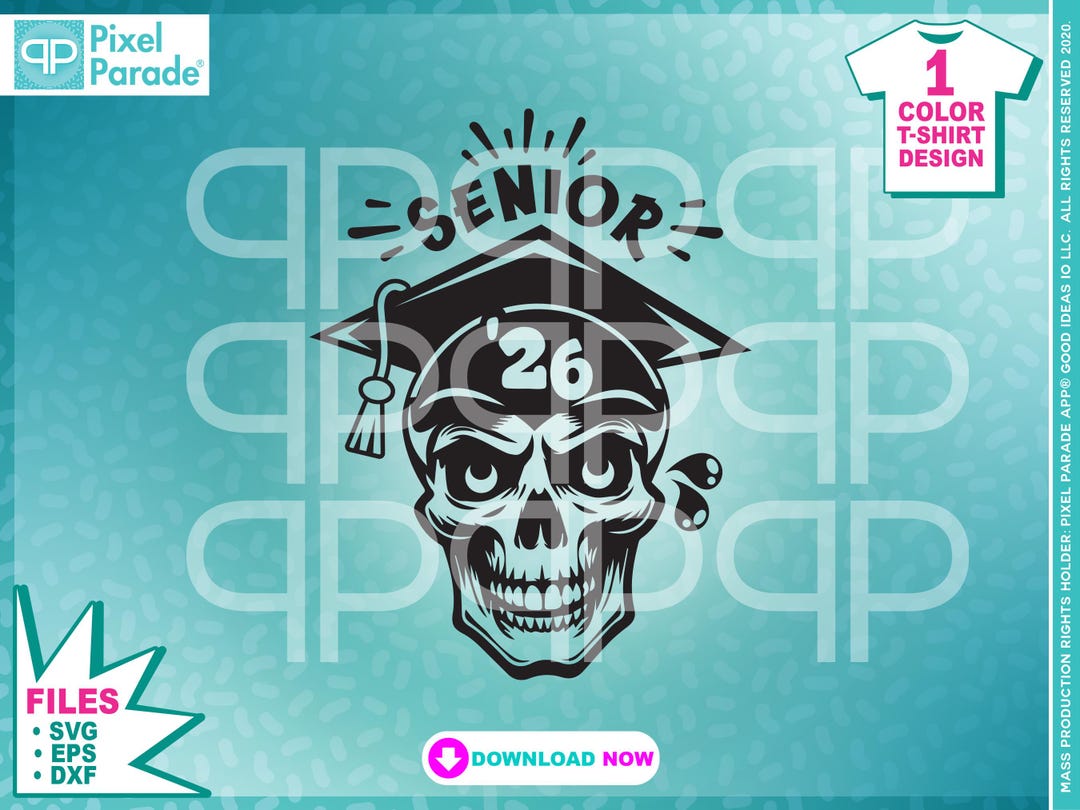 Skull Cap Senior 2026 SVG: Hip Hop Graduation Cut File (digital ...