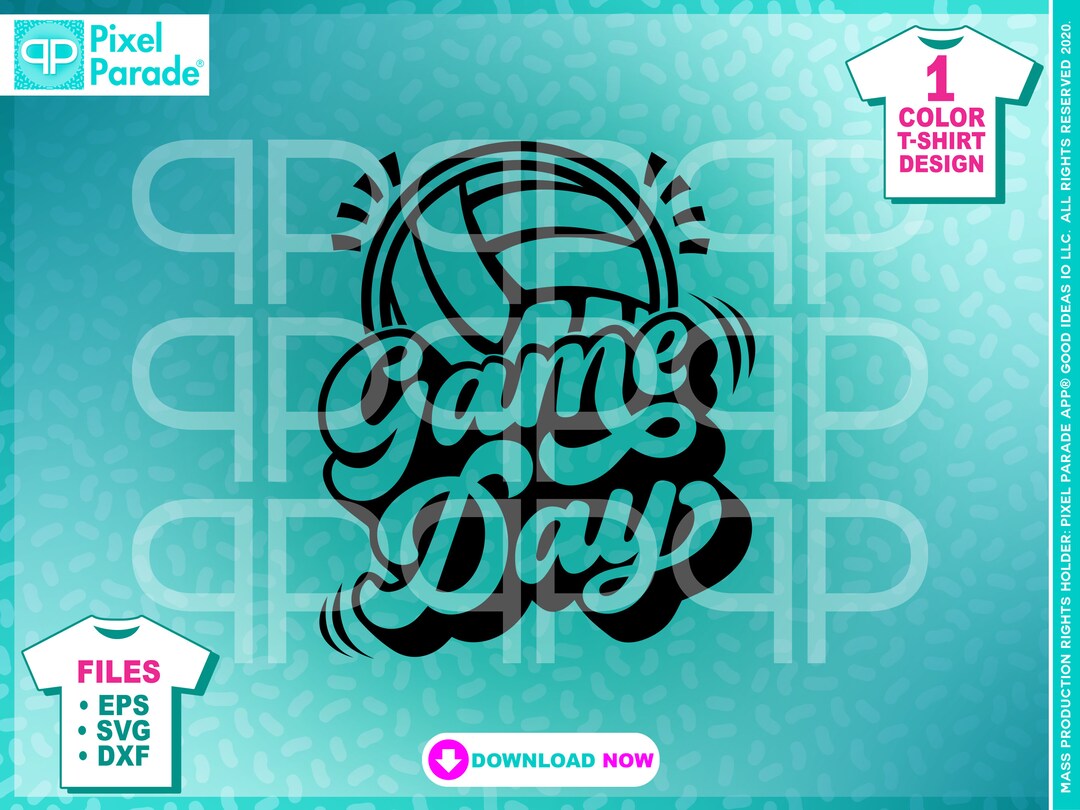 Game Day, Volleyball, Sports "volleyball Game Day" SVG, EPS, DXF ...