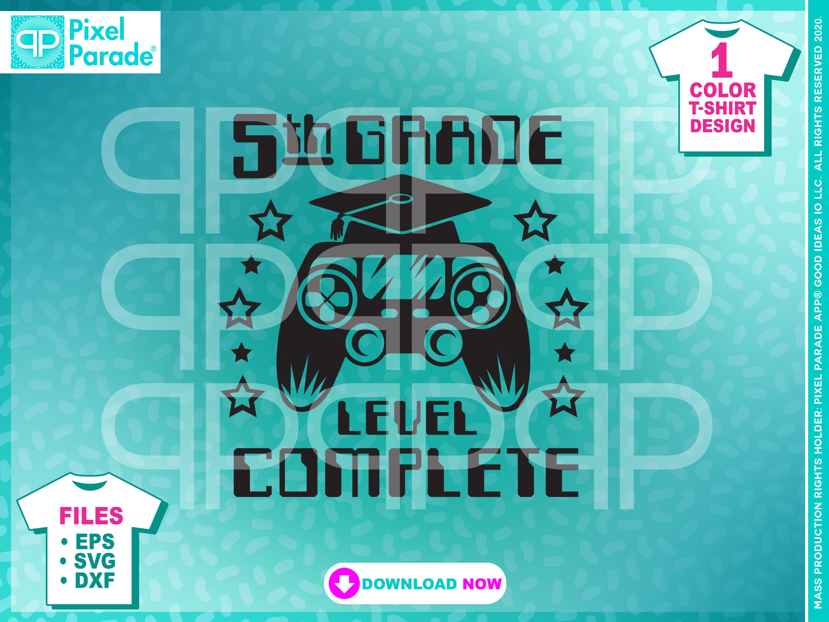 Fifth Grade Graduation Video Game Svg Level Complete Svg - Etsy