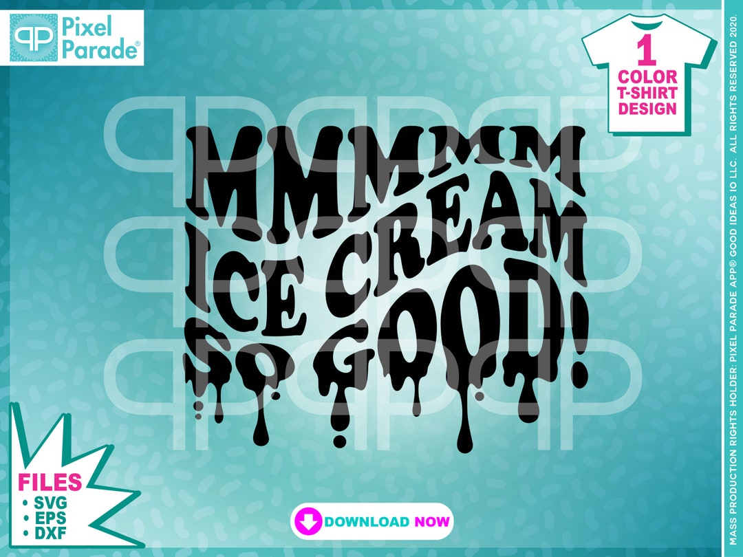 Ice Cream so Good, Pinkydoll, Tiktok, NPC, Gang Gang, Yes Yes, Meme, Wavy Text Svg, Retro Drip ...
