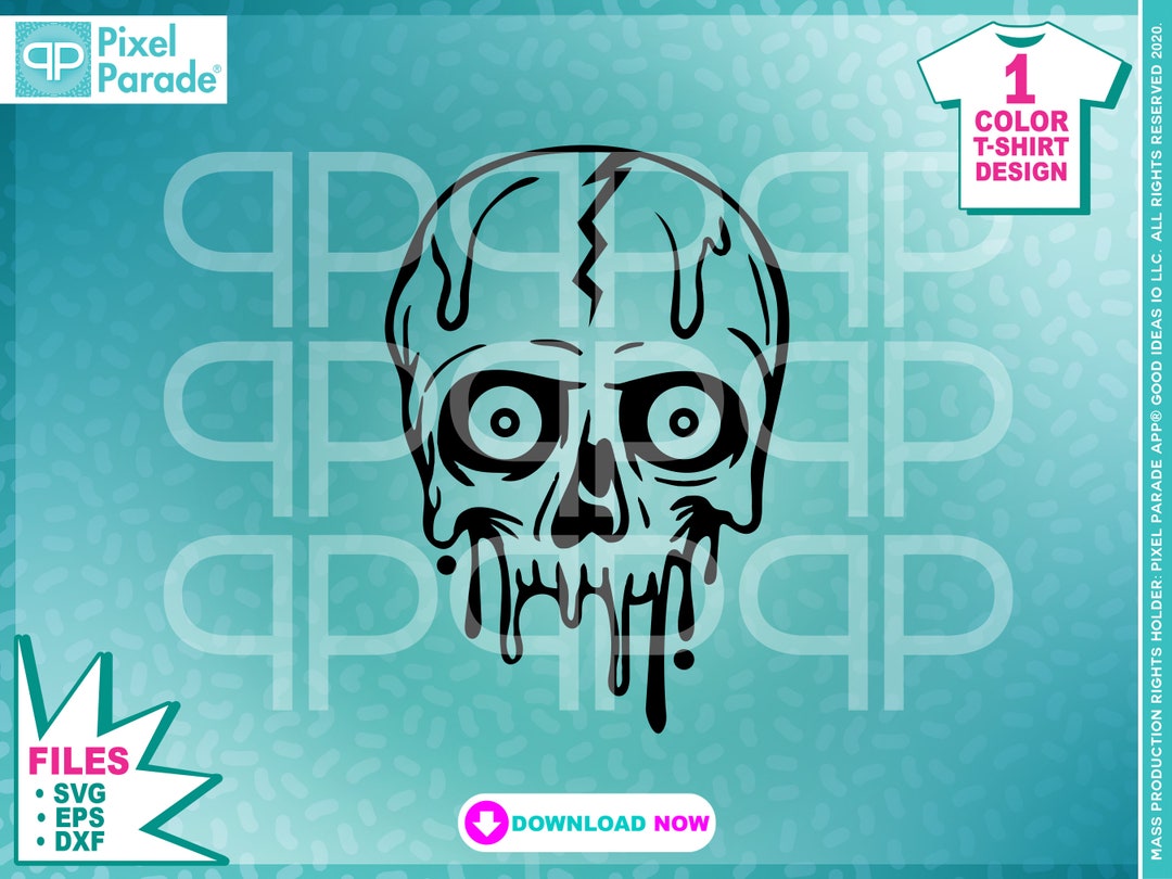 Dripping Skull Svg Skeleton SVG Human Skull Svg Gothic Skull Svg Skull ...