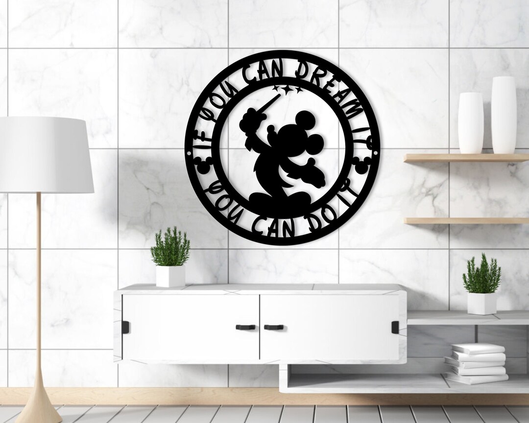 Magical Mickey Metal Sign Disney Wall Art Mickey Sign Mickey Décor ...