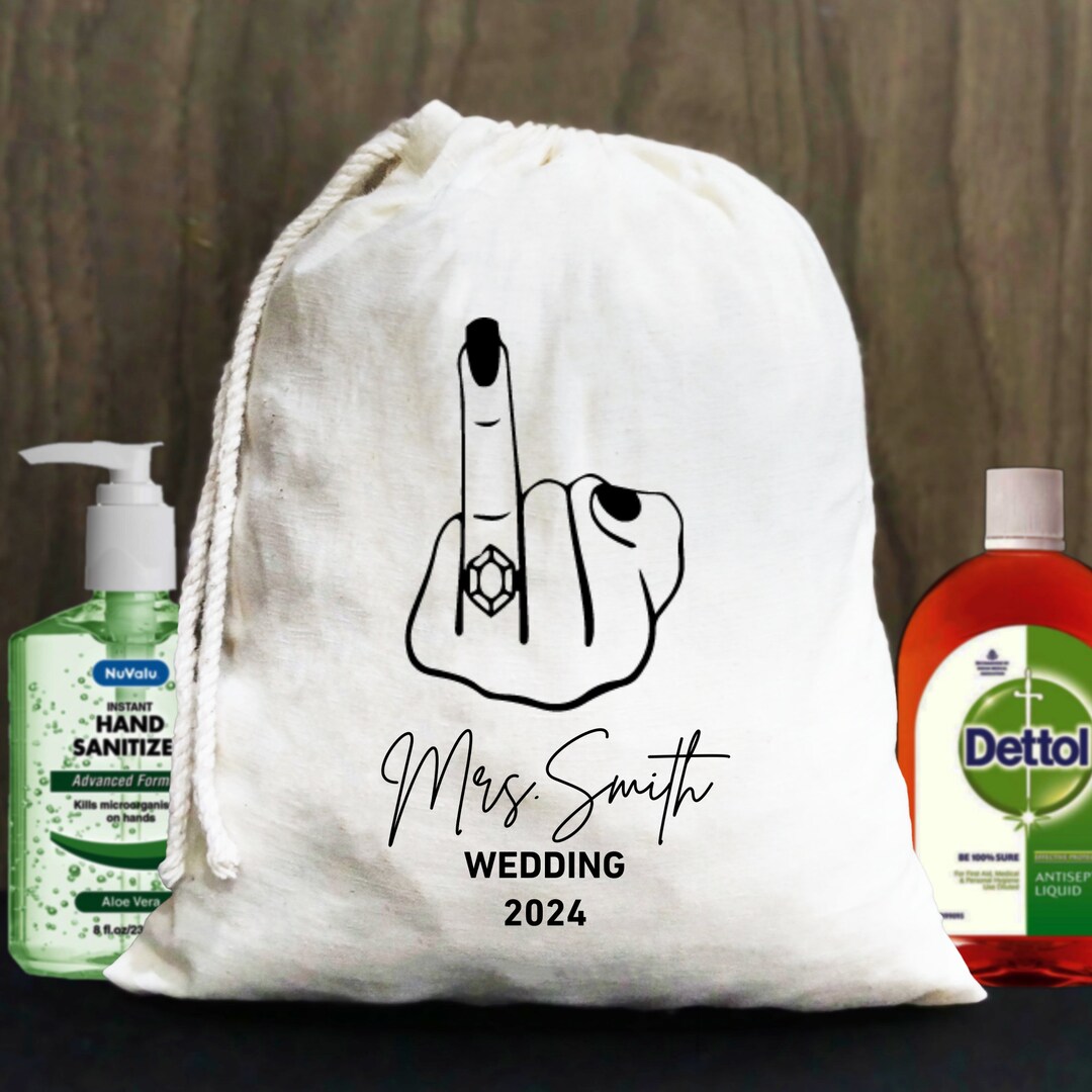 Worst Behavior Bag Ring Finger Bag Bridal Party Hangover Kit ...