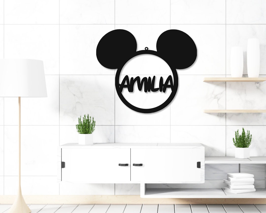 Custom Mickey Sign Metal Mickey Head Sign Disney Wall Art - Etsy