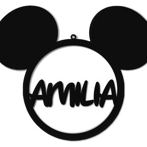 Custom Mickey Sign Metal Mickey Head Sign Disney Wall Art - Etsy