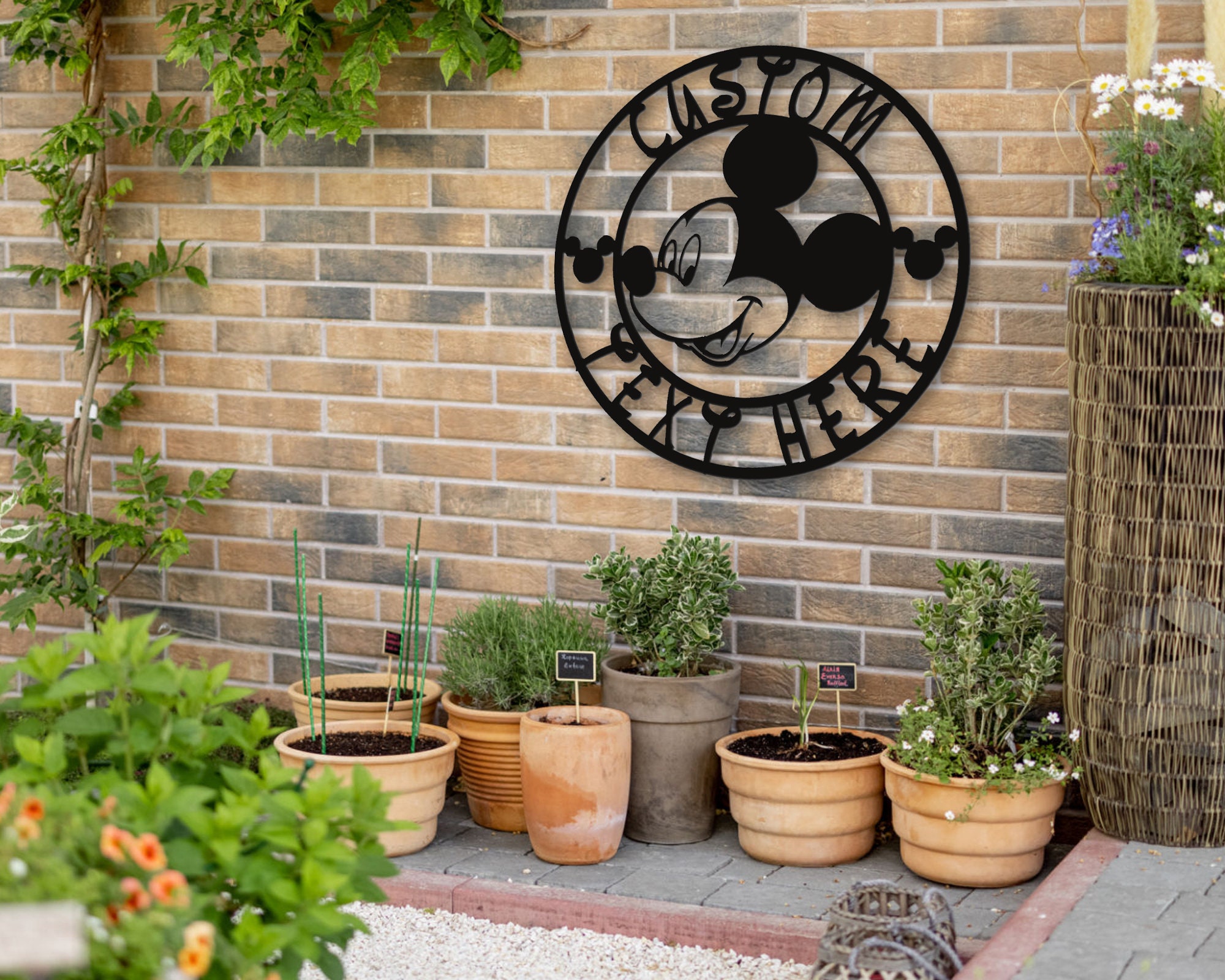 Customized Mickey Metal Sign - Disney Sign - Mickey Wall Art - Mickey ...