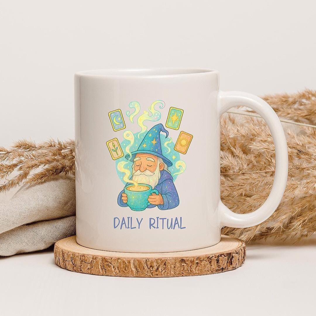 Cute Wizard Mug | Coffee Lover Mug | Cute Coffee Mug | Cozy Coffee Mug ...