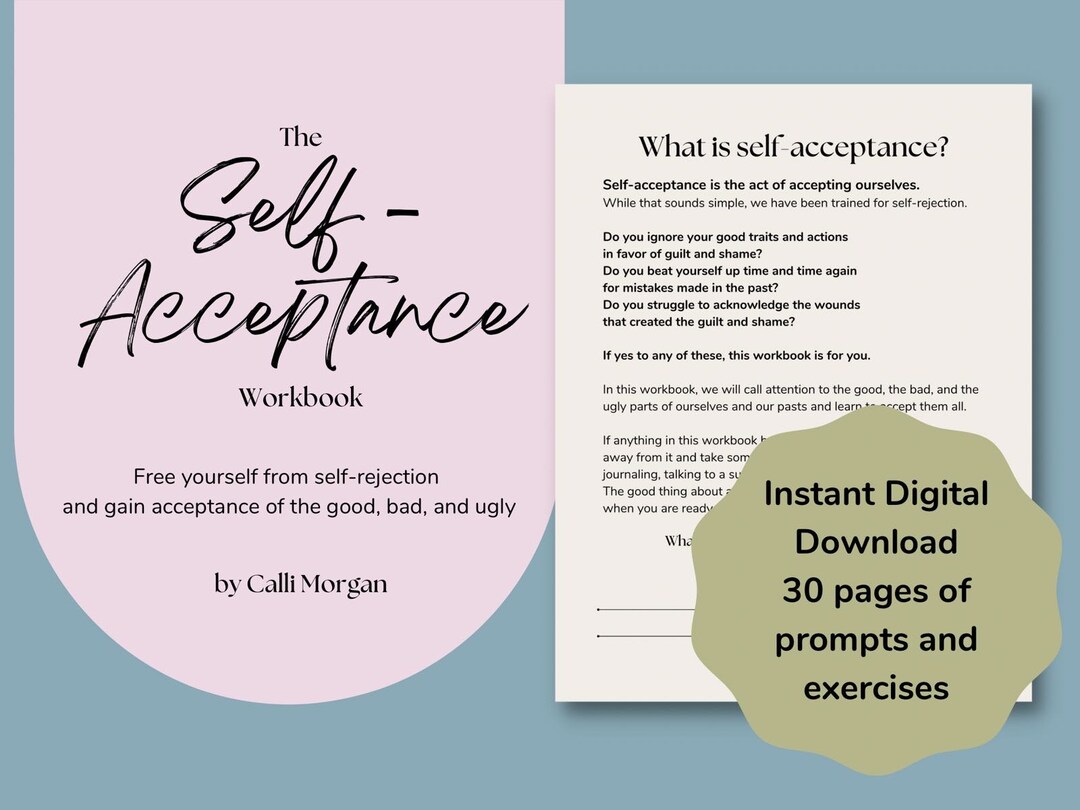 The Self-acceptance Workbook - Etsy