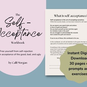 The Self-acceptance Workbook - Etsy