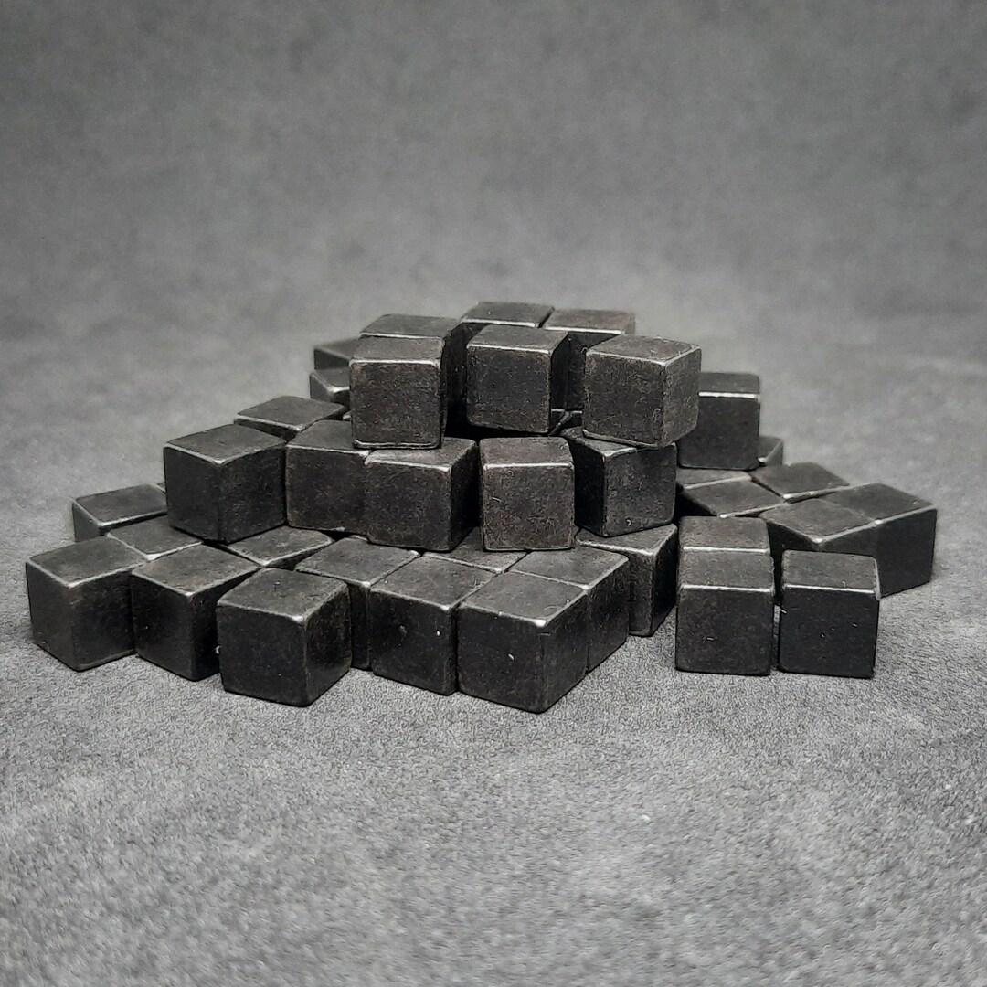 Black Metal Cubes, 8mm, Tokens for Board Games - Etsy