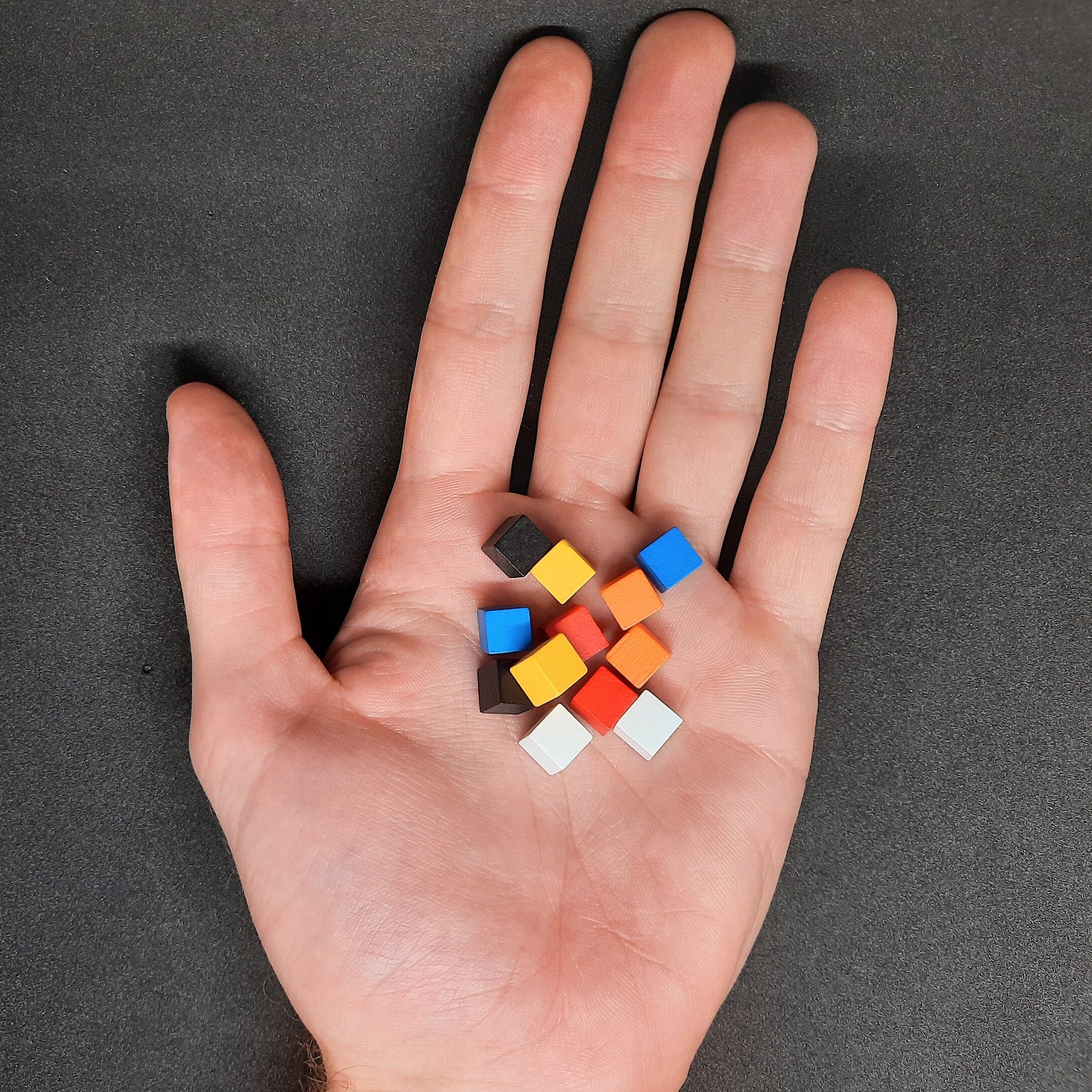 8mm Wooden Cubes 6 Different Colors Tokens for Board Game - Etsy UK