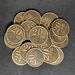 Gold Metal Coins, 25mm, of Value 5 for Board Games, Role Playing Games ...