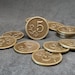 Gold Metal Coins, 25mm, of Value 5 for Board Games, Role Playing Games ...