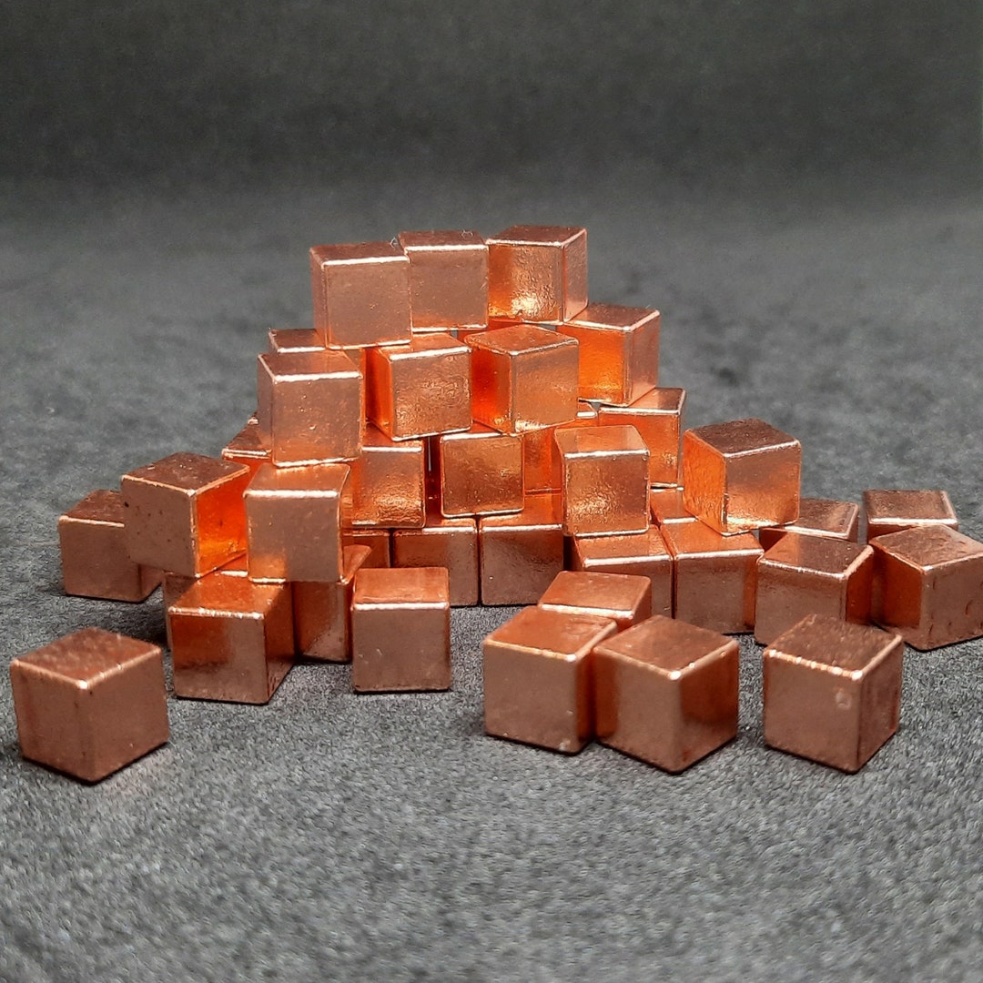 Copper Metal Cubes, 8mm, Tokens for Board Games - Etsy
