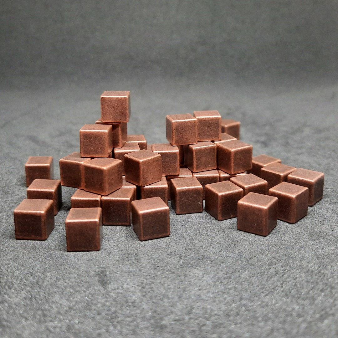 Bronze Metal Cubes, 8mm, Tokens for Board Games - Etsy