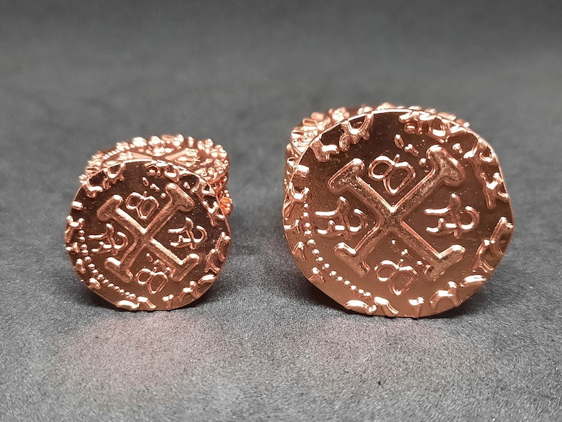 Large Copper Metal Coins, 30mm, for Pirate Chest or Board Game - Etsy