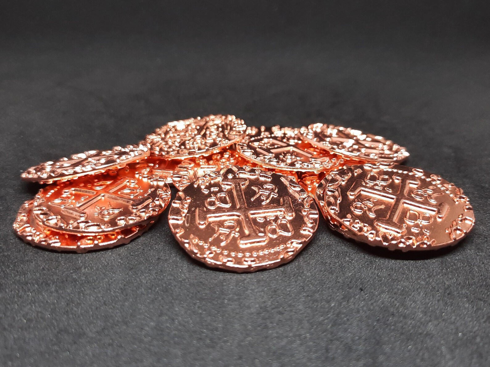 Large Copper Metal Coins, 30mm, for Pirate Chest or Board Game - Etsy