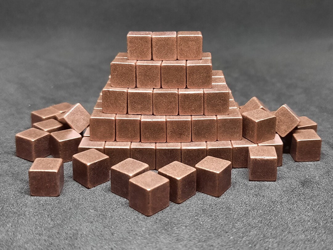 Bronze Metal Cubes, 7mm, Tokens for Board Games - Etsy