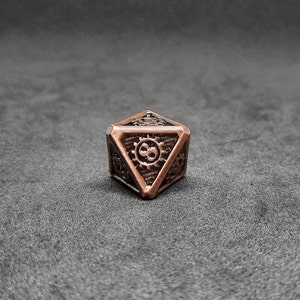 Complete Set of Bronze Metal Dice or Single Dice for Role-playing Games ...