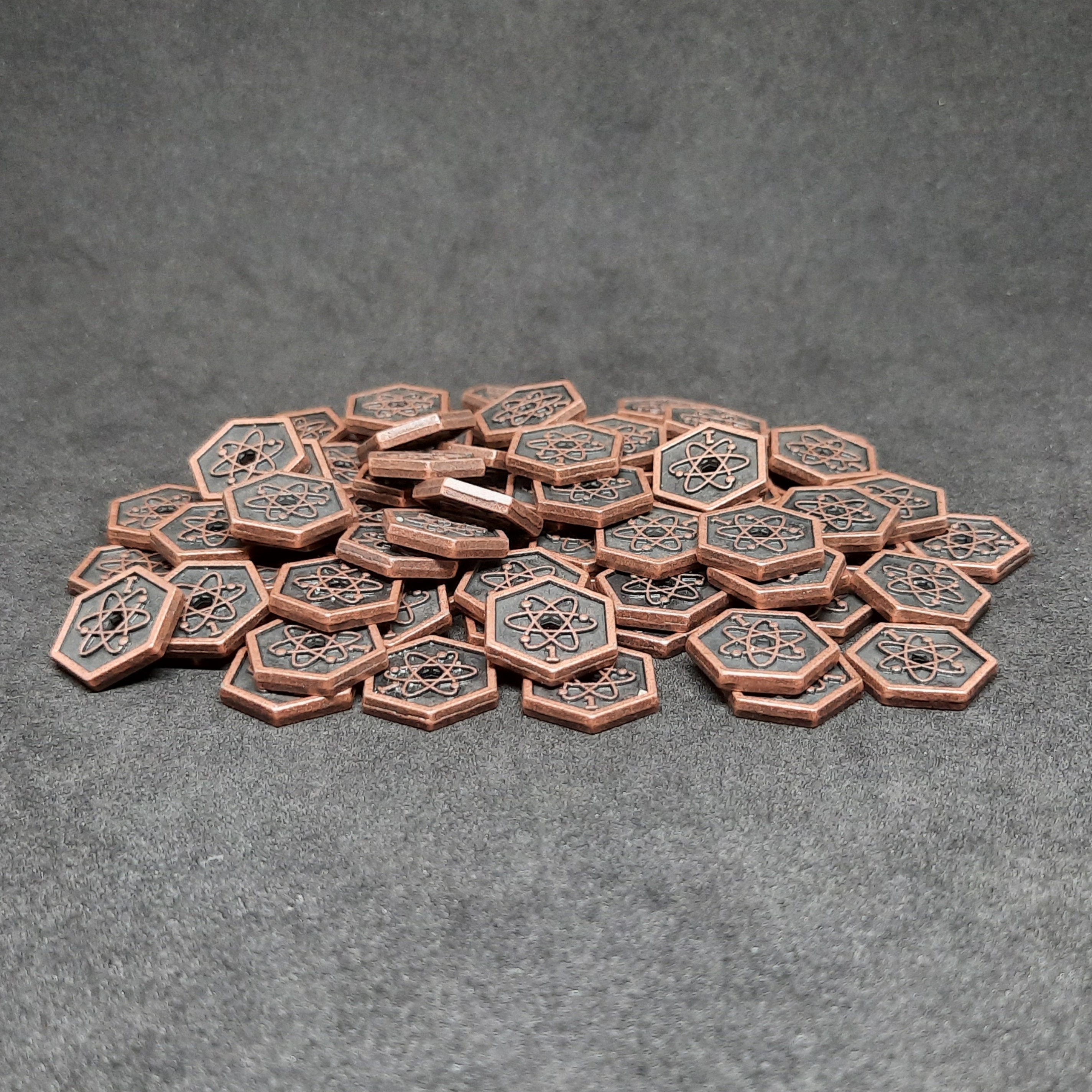 Bronze Spatial Metal Coins, 15mm, of Value 1 for Board Games, Role ...