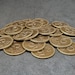 Gold Metal Coins, 25mm, of Value 5 for Board Games, Role Playing Games ...