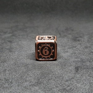 Complete Set of Bronze Metal Dice or Single Dice for Role-playing Games ...