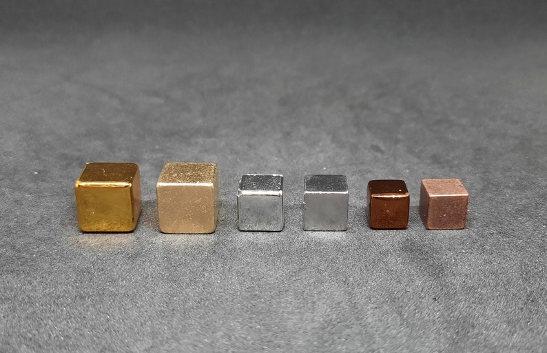 Ensemble de cubes en métal or argent cuivre mise à niveau - Etsy France