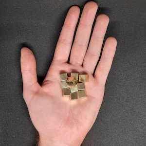 Large Silver or Golden Metal Cubes, 10mm, Tokens for Board Games - Etsy