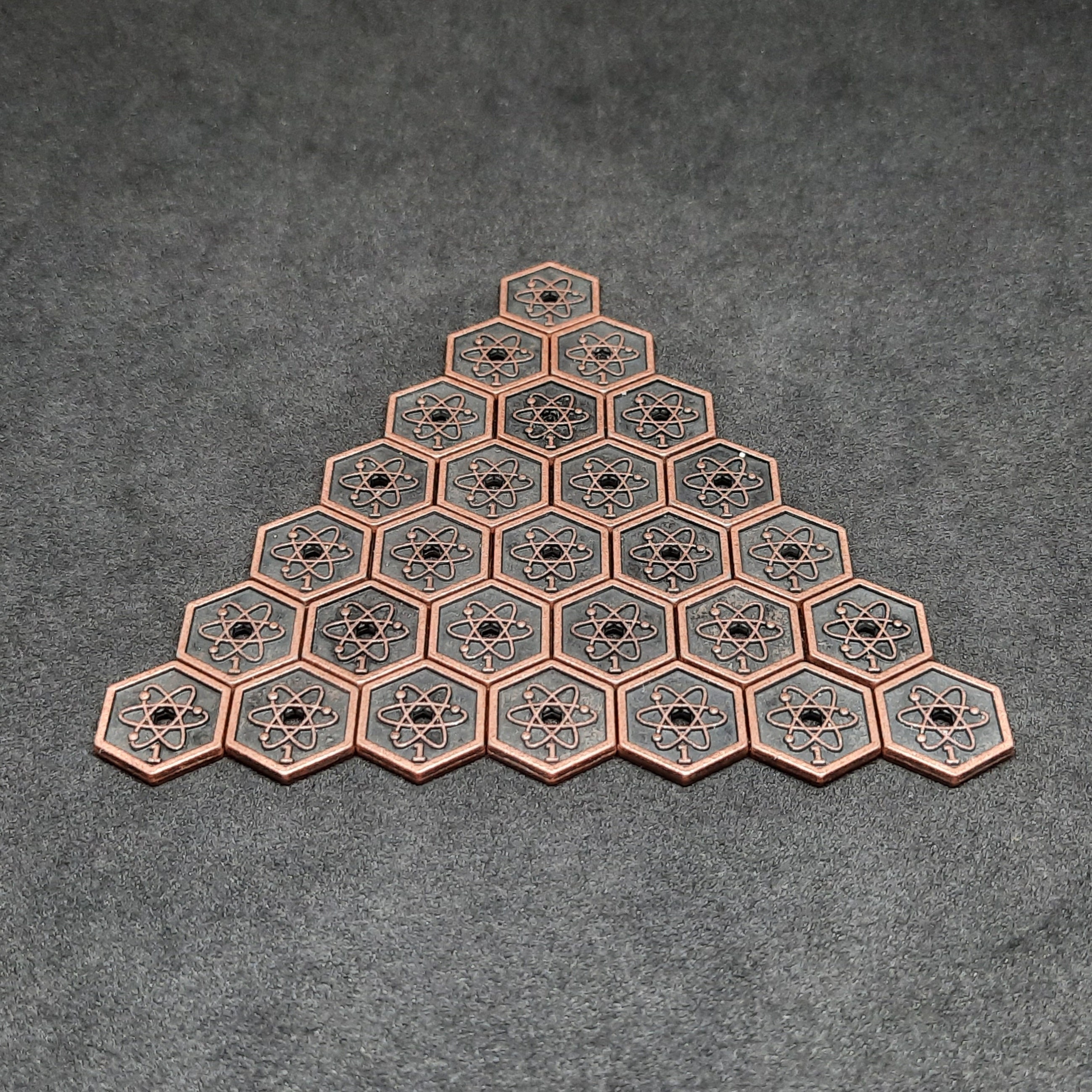Bronze Spatial Metal Coins, 15mm, of Value 1 for Board Games, Role ...
